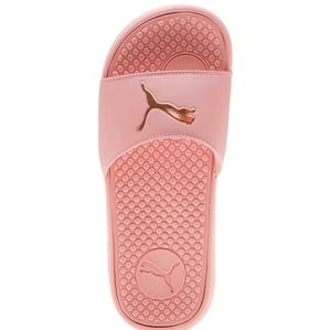 Puma | Shoes | Puma Pink Gold Womens Sport Slides | Poshmark